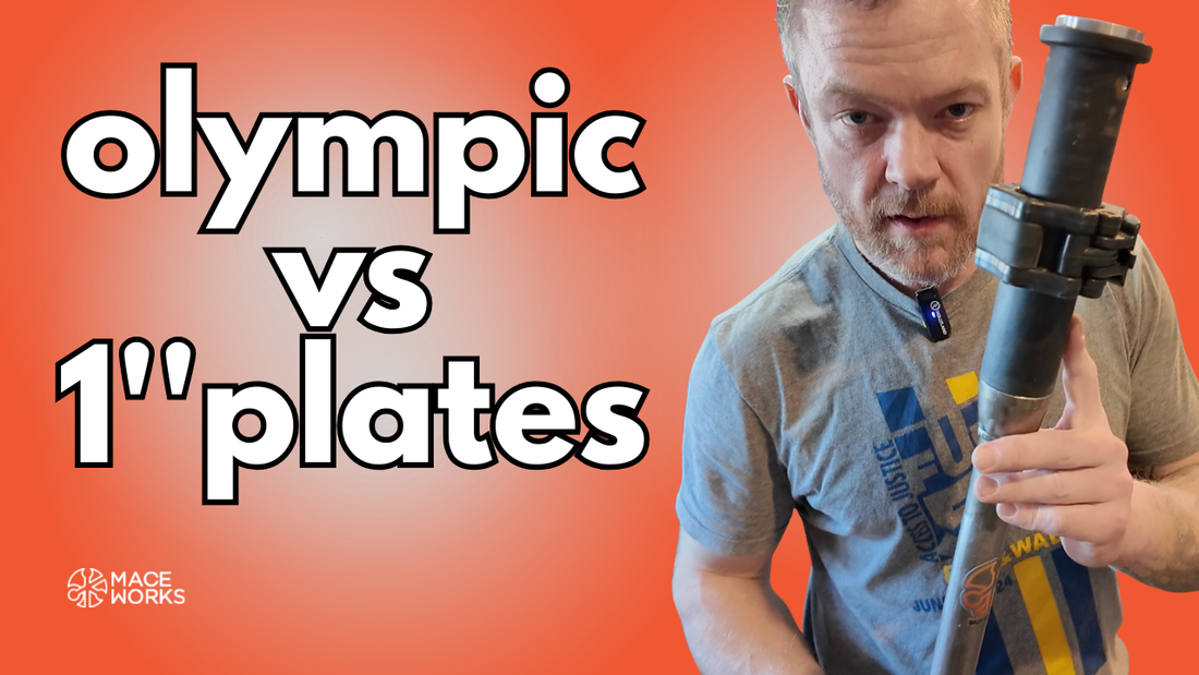 Olympic Plates vs 1” Plates on a Steel Mace – CK Maceworks